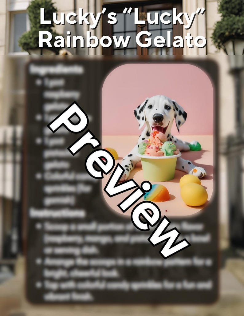 101 Dalmatians Live-action THEMED Dinner and Cocktail Menus (includes ...