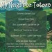 My Neighbor Totoro THEMED Dinner and Cocktail Menus (includes Grocery ...