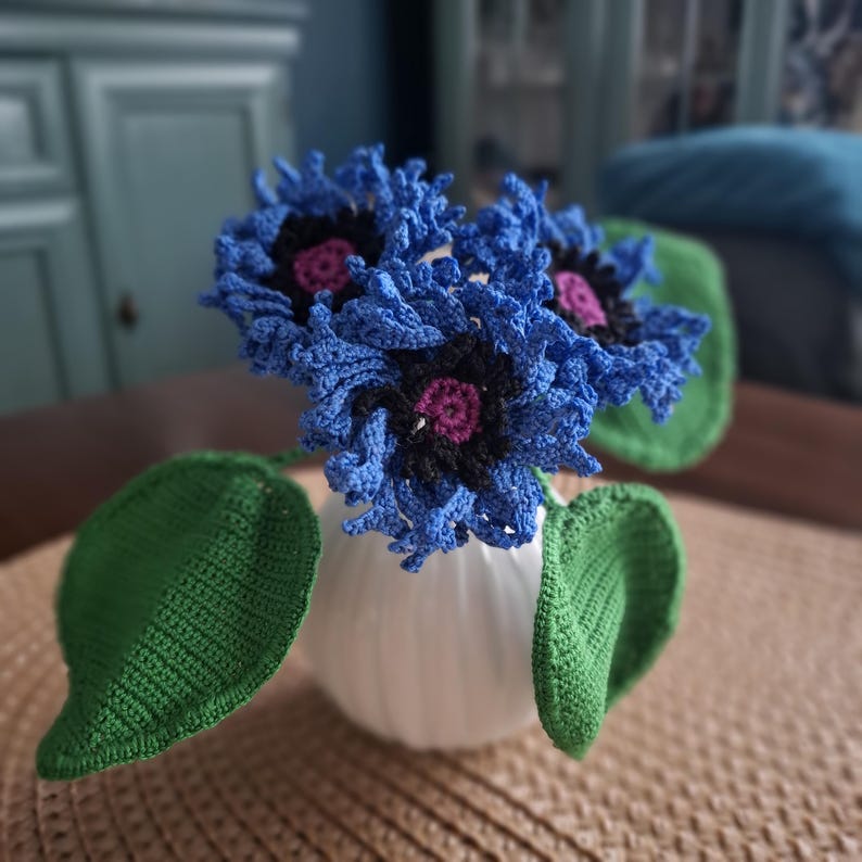PDF Crochet Pattern – Cornflowers, DIY Flowers, Home Decor, Gift - Etsy
