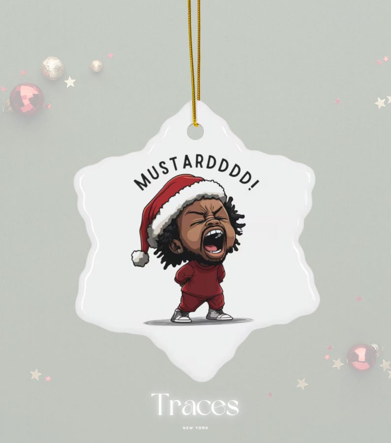 Ceramic Ornament, Hip-hop Christmas Decor, Kendrick Lamar Fan Gift ...