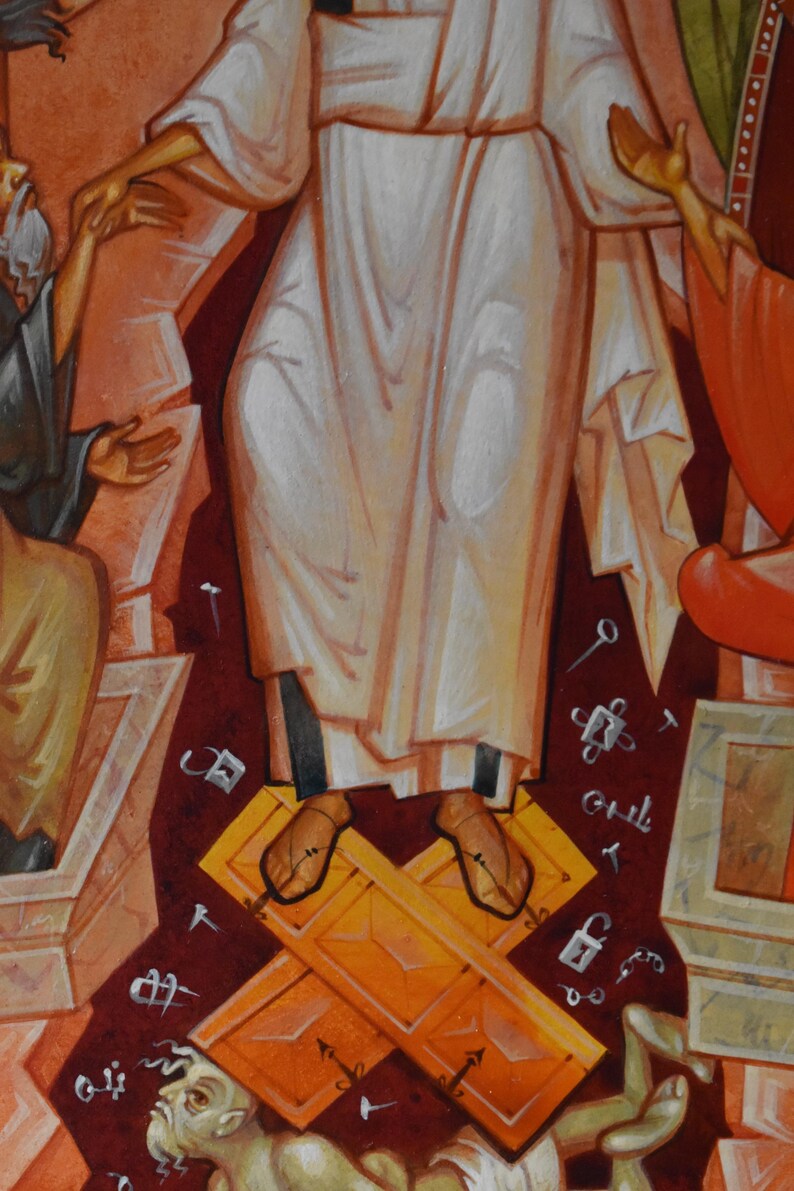Icon of the Resurrection - Descent Into Hell - Etsy