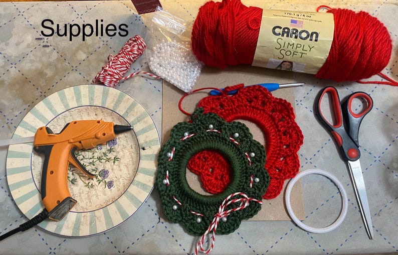 Crochet Mini Wreath Pattern - Etsy