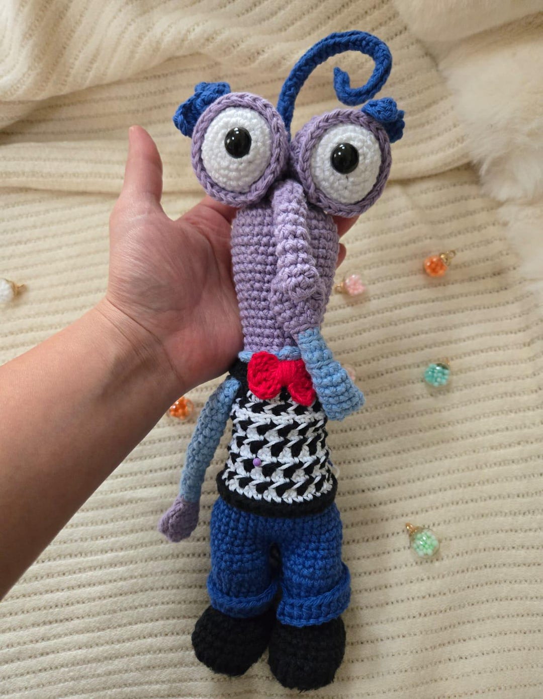 FEAR Amigurumi, Crochet DOLL, Inside Out, Emotions, Hand-knitted Doll ...