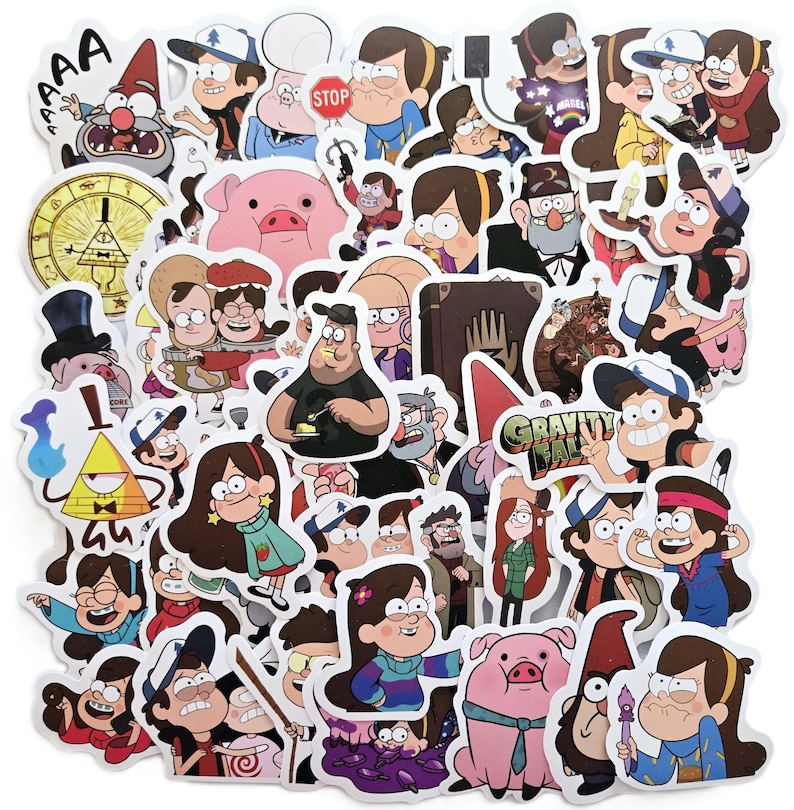 GRAVITY FALLS Stickers, Waterproof, Reusable Vinyl Stickers for Laptop ...