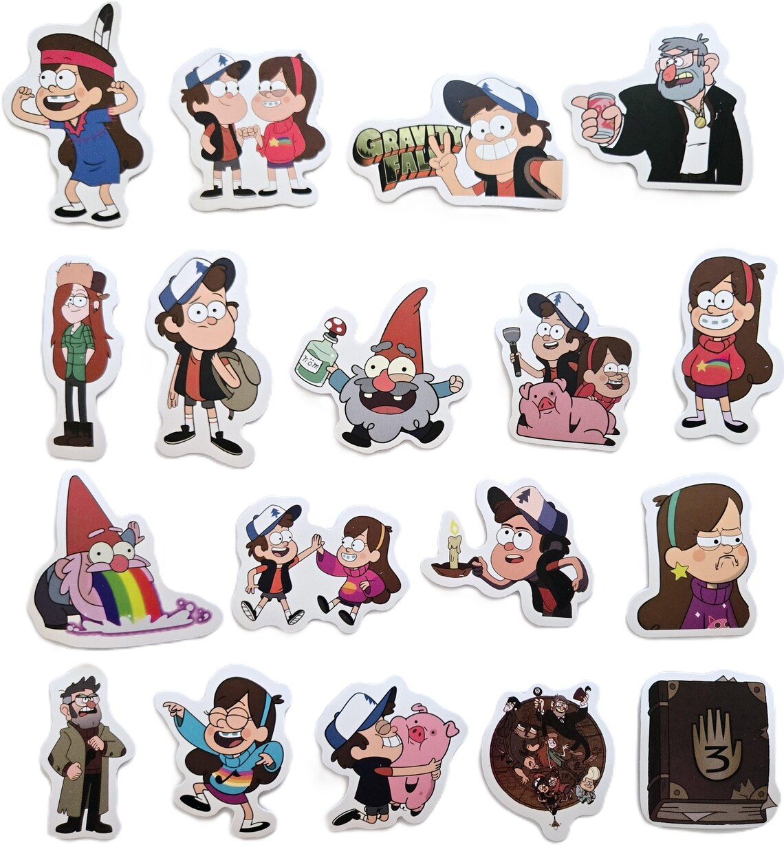 GRAVITY FALLS Stickers, Waterproof, Reusable Vinyl Stickers for Laptop ...