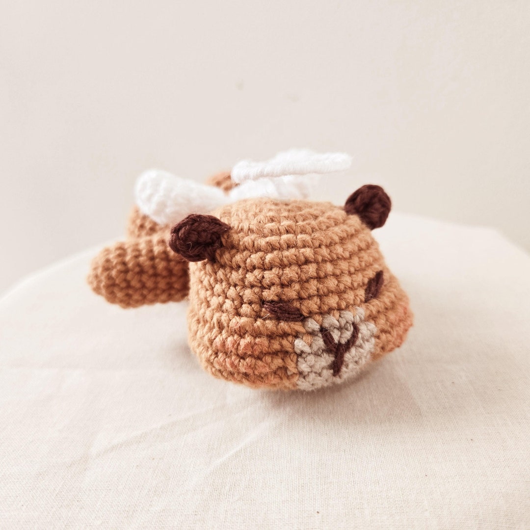 Capybara Cupid, Capybara Amigurumi, Crochet Toy, Hand-knitted, Finished ...