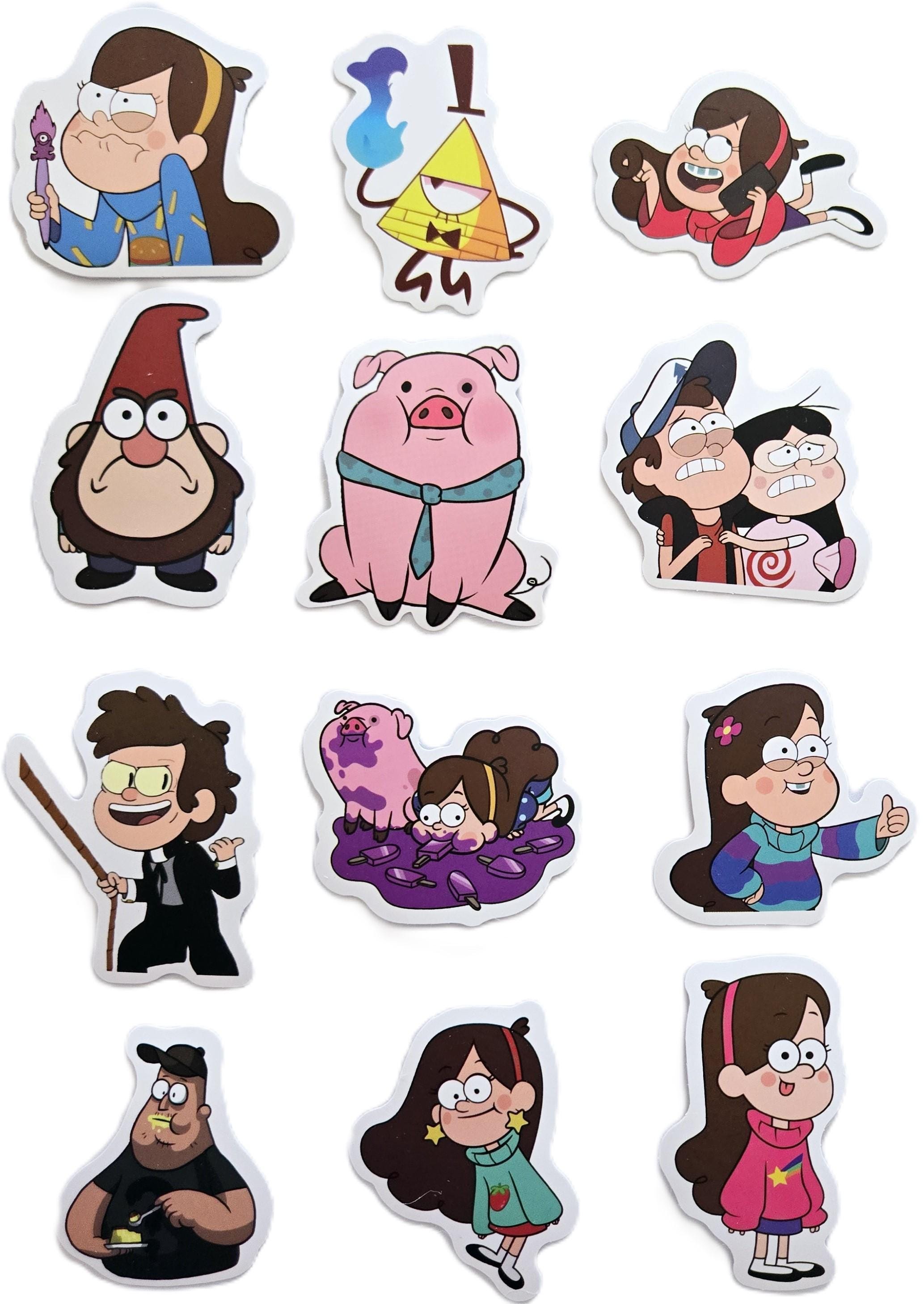 GRAVITY FALLS Stickers, Waterproof, Reusable Vinyl Stickers for Laptop ...
