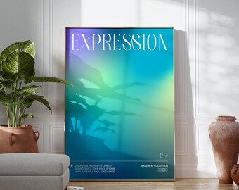 Confidence Poster, Modern Wall Decor, Digital Download Poster, Aura ...