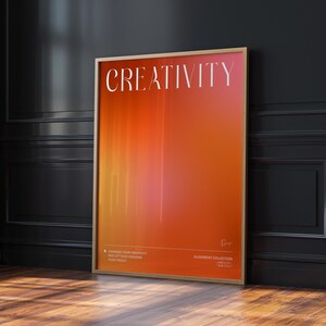 Creativity Poster, Modern Wall Decor, Digital Download Poster, Aura ...