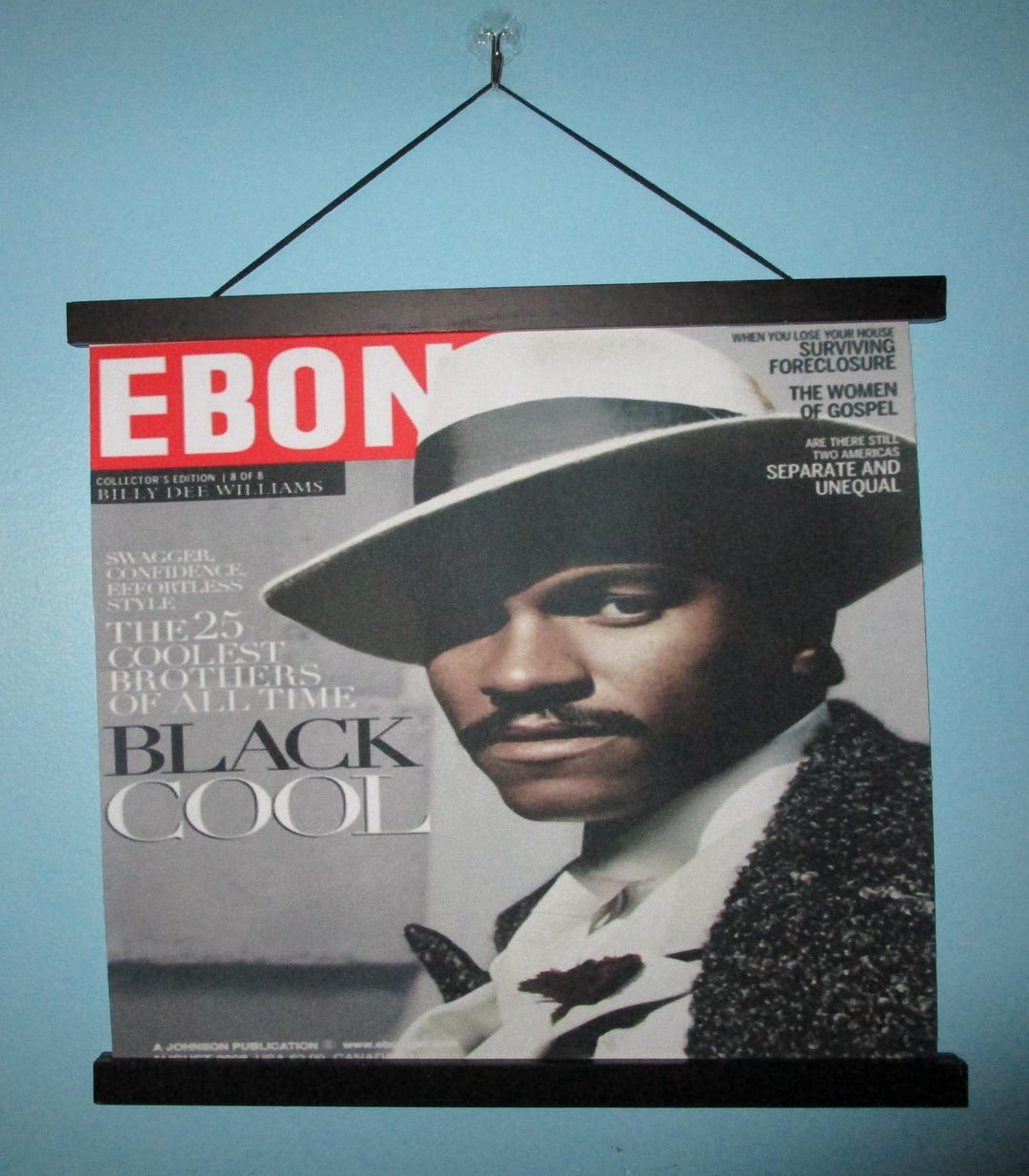 EBONY MAGAZINE Cover-canvas Poster-black Cool Collectors Edition-billy ...