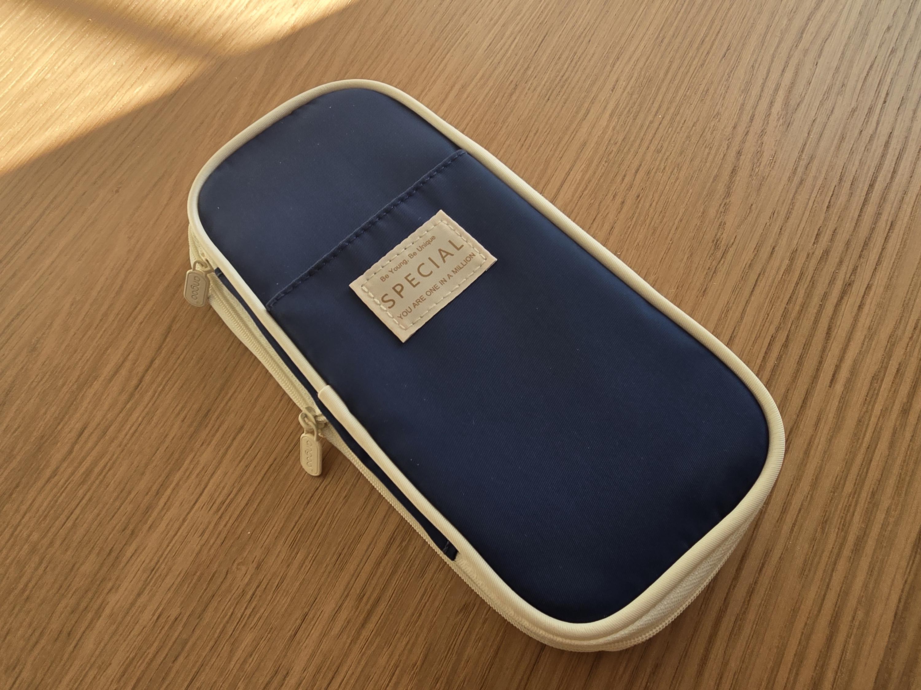 Expandable Zippered Pencil Case Pouch (navy Blue) - Etsy