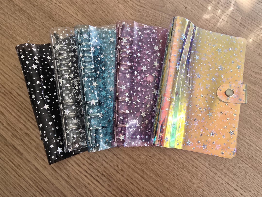 Cosmic Stars Iridescent A6 Binder (size: 7.25x5x1 Inches) - Etsy