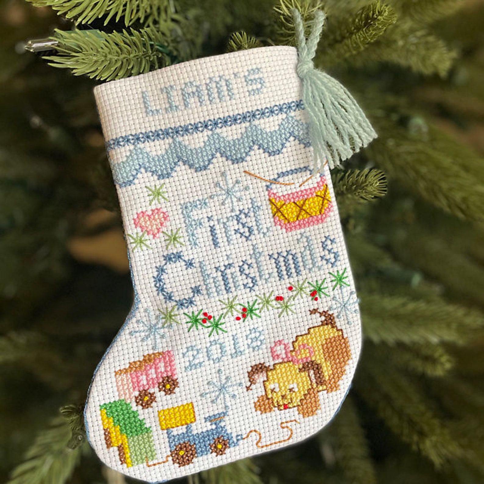 Personalized Baby's First Christmas Stocking - Etsy