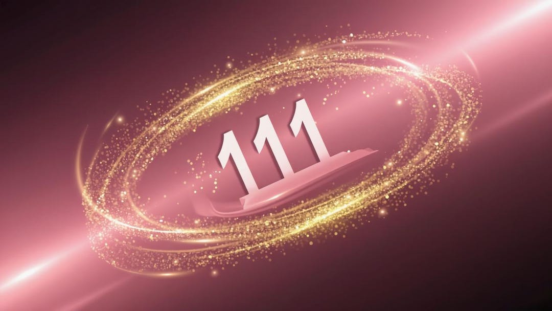 Angel Number 1111 Poster – Pink Gold Sparkle Print, Dreamy Feminine ...