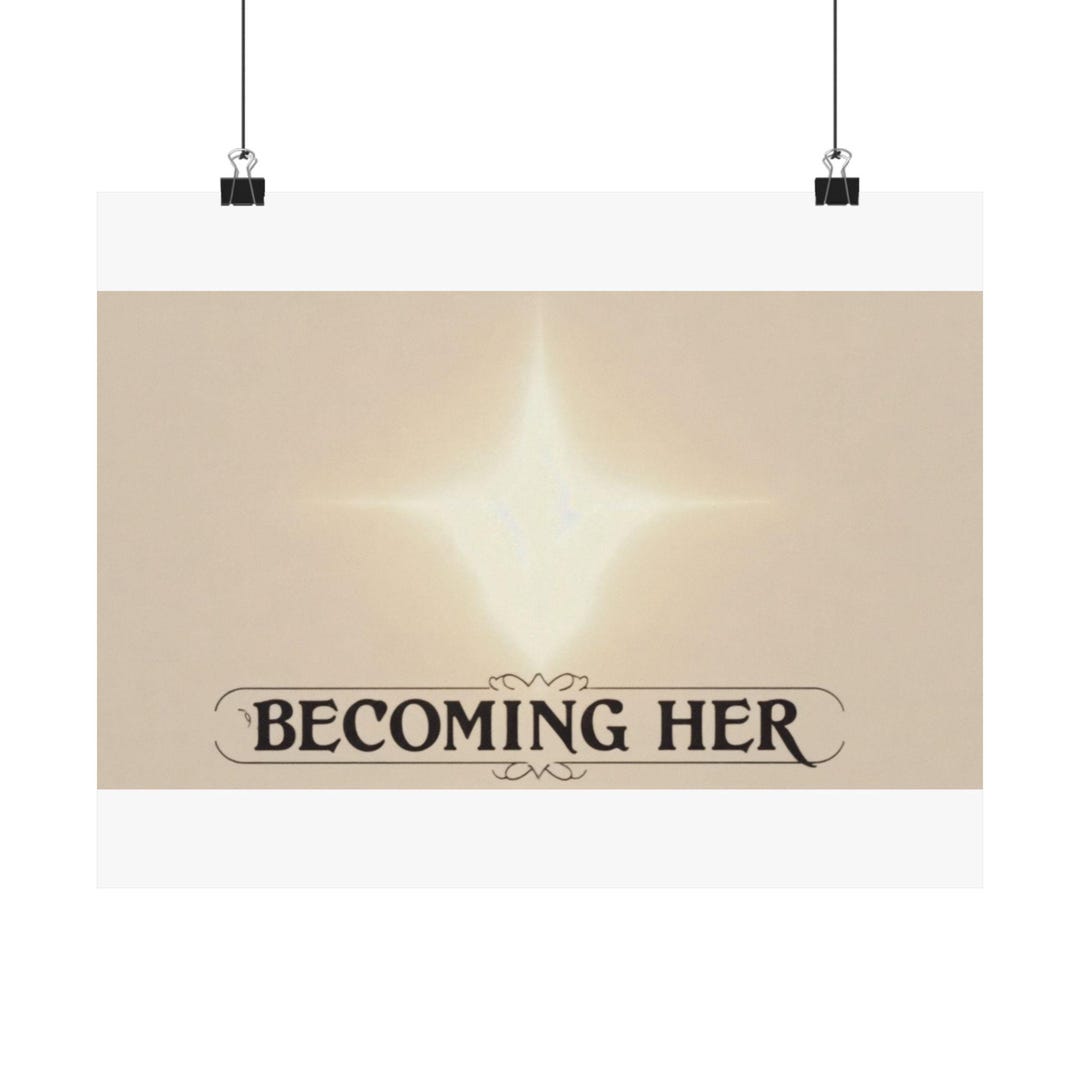 Becoming Her Poster | Matte Horizontal Inspirational Wall Art - Etsy
