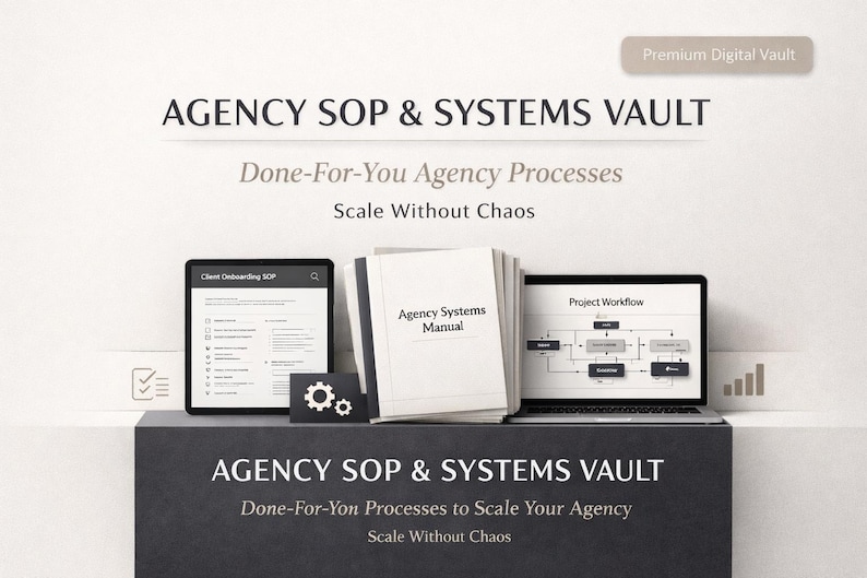Agency SOP & Systems Vault | Done-for-you Agency Processes | Scale Your ...