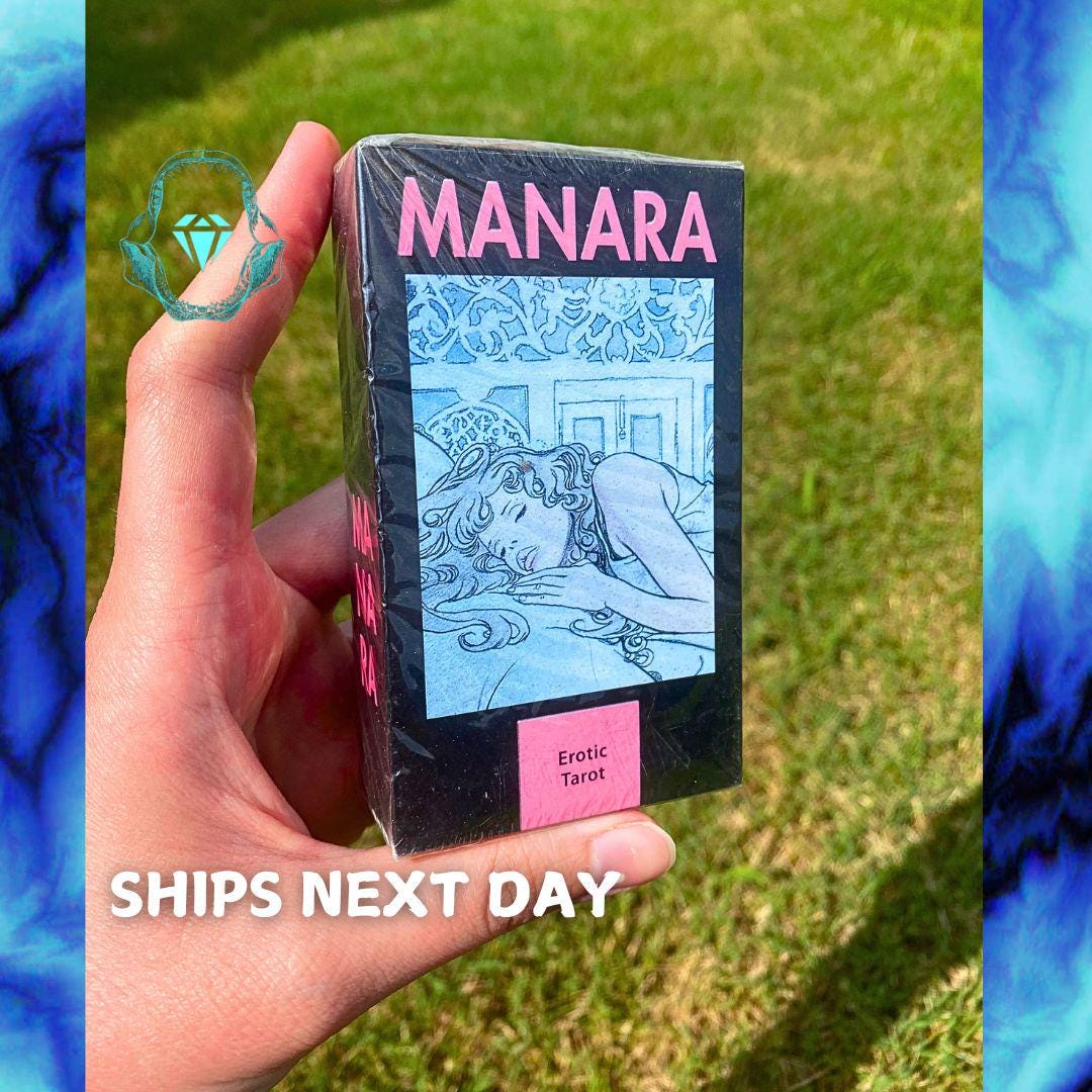 Manara Erotic Tarot Deck | Sensual Tarot Cards With QR Guidebook | Passion & Desire Tarot ...
