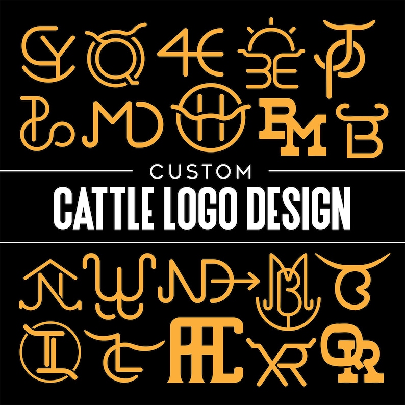 Custom Cattle Brand Design Service, Ranch Logo Design, Livestock Brand ...