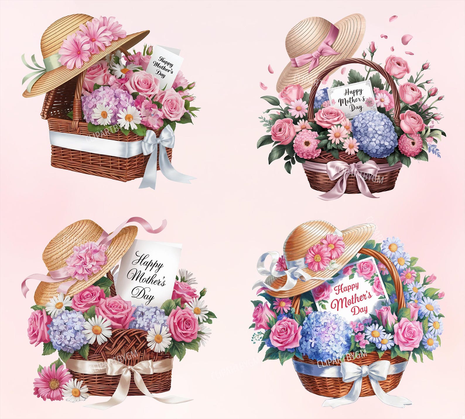 Happy Mother's Day Clipart Bundle, Mother's Day PNG, Mothers Day ...