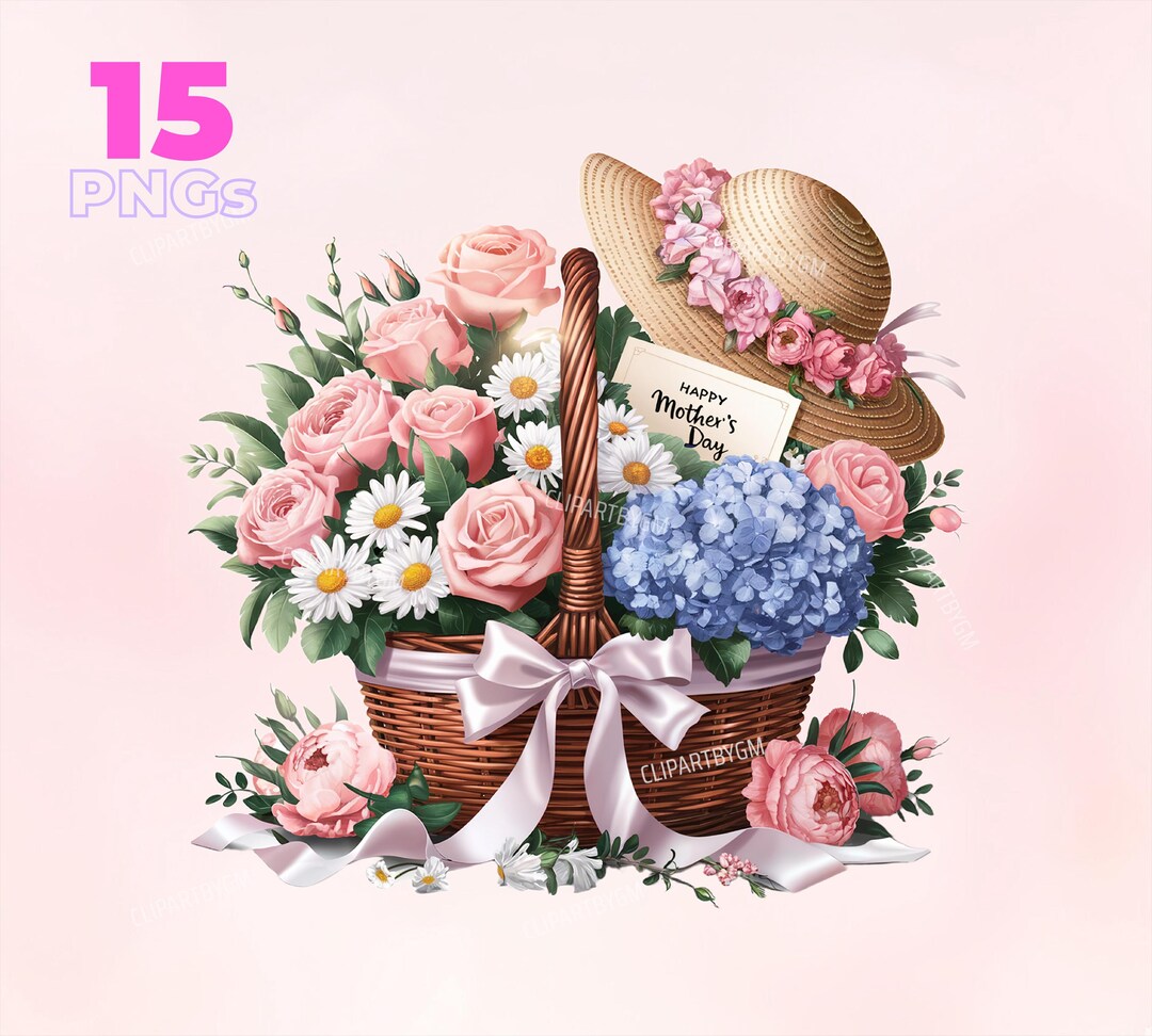 Happy Mother's Day Clipart Bundle, Mother's Day PNG, Mothers Day ...