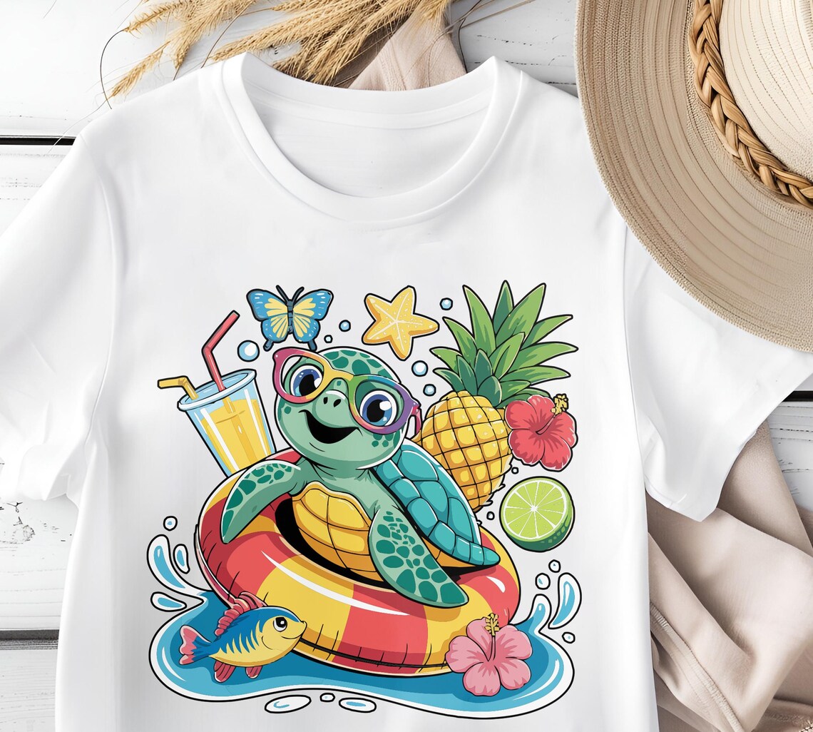 Summer Clipart PNG Bundle, Summer Animals Clipart, Summer PNG Design ...