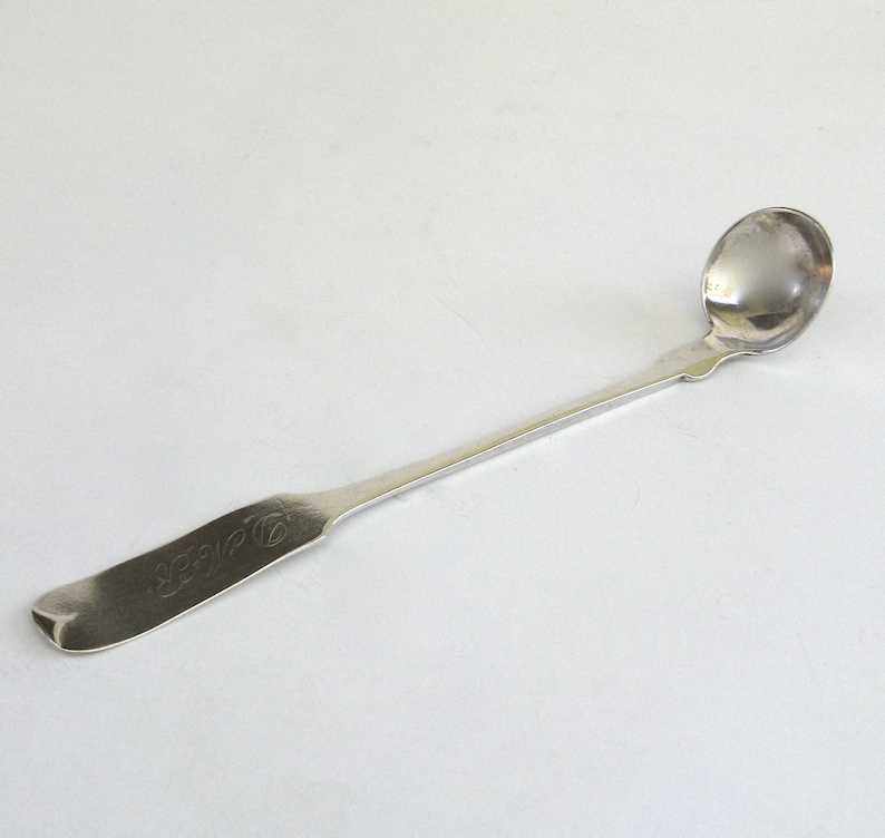Antique Early American Spoon ... Coin Silver Colonial Mustard - Etsy