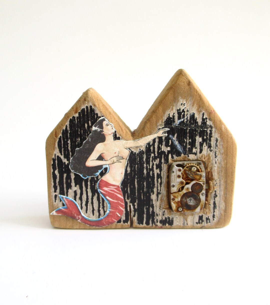 Vintage Artisan Miniature Spirit House ... Fascinating Tiny Handmade ...