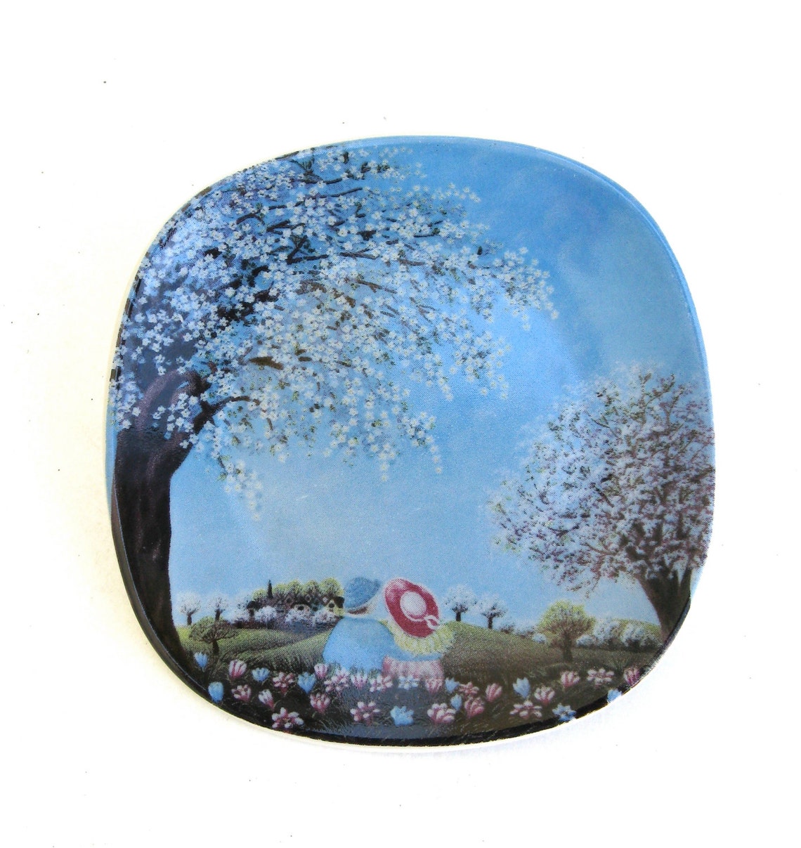 Vintage Finnish Ceramic Wall Tile Plaque ... Decorative Spring Wall ...