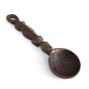 Kenyan Wooden Spoon ... Large Hand Carved Crocodile Spoon ... Handmade ...