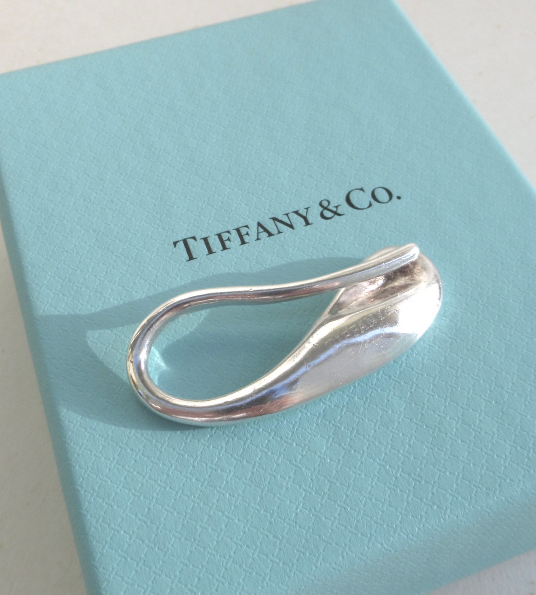Rare Vintage Tiffany & Co Elsa Peretti Teardrop Money Clip ... Sterling ...