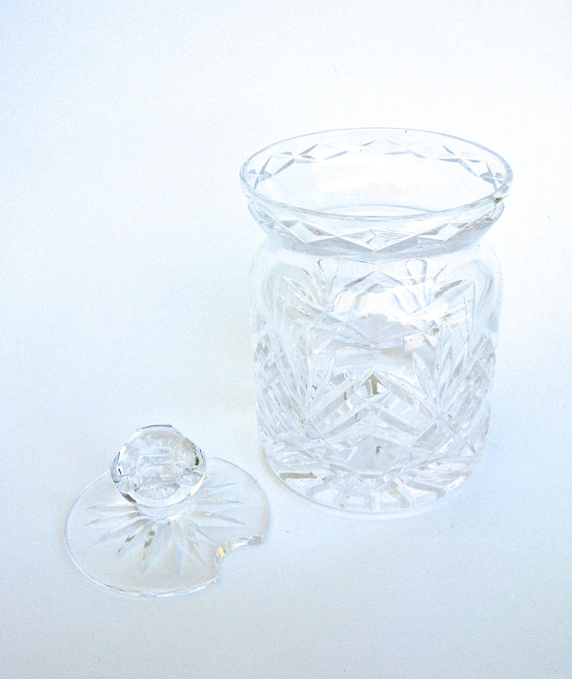 Vintage Cavan Crystal Lidded Jar ... Vintage Irish Crystal ... | Etsy