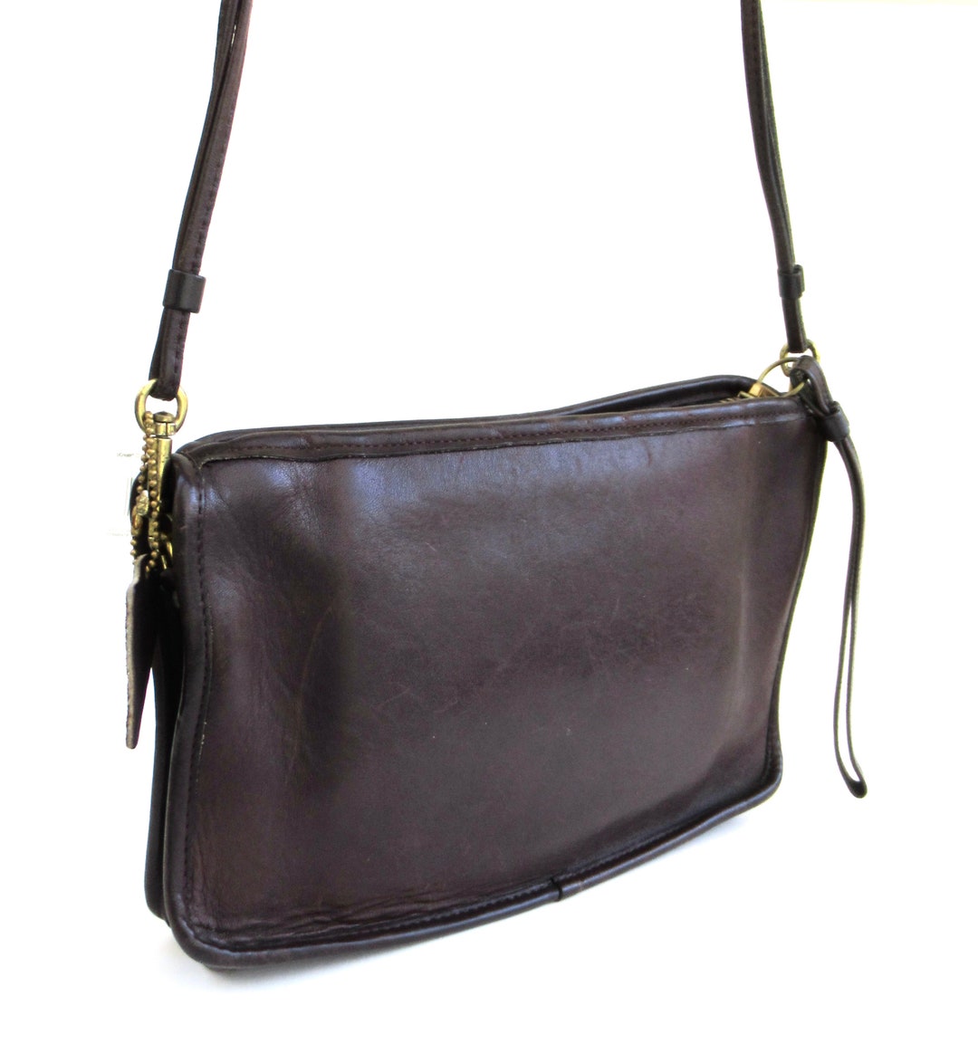 Early Coach Basic Bag . Wristlet . Clutch . Convertible Dark Brown Bag ...