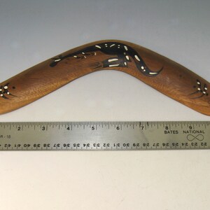 Vintage Handcrafted Wooden Boomerang ... Australian Aboriginal Art ...