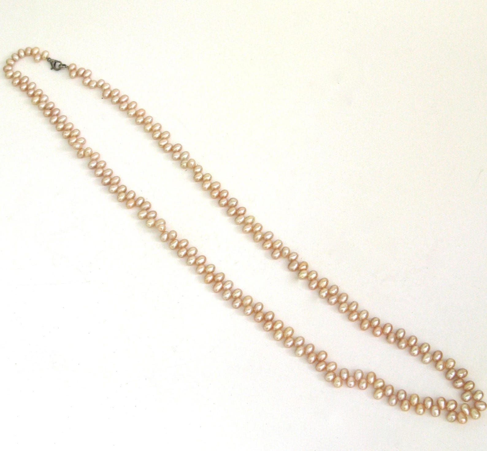 Elegant ... vintage natural pearls ... long pearl strand | Etsy