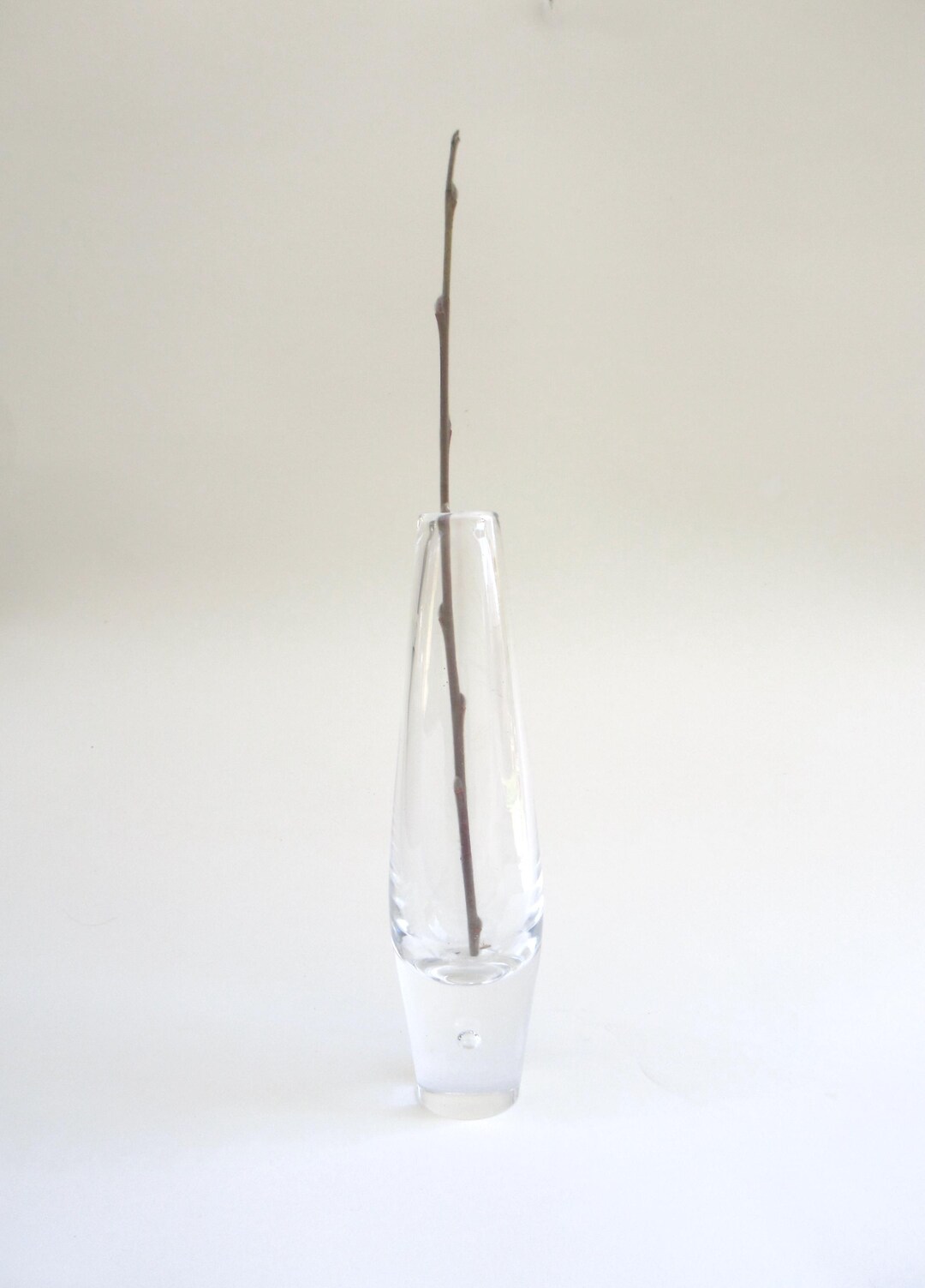Steuben ... Mid Century ... Iconic Hand Blown Bubble Glass Vase ...