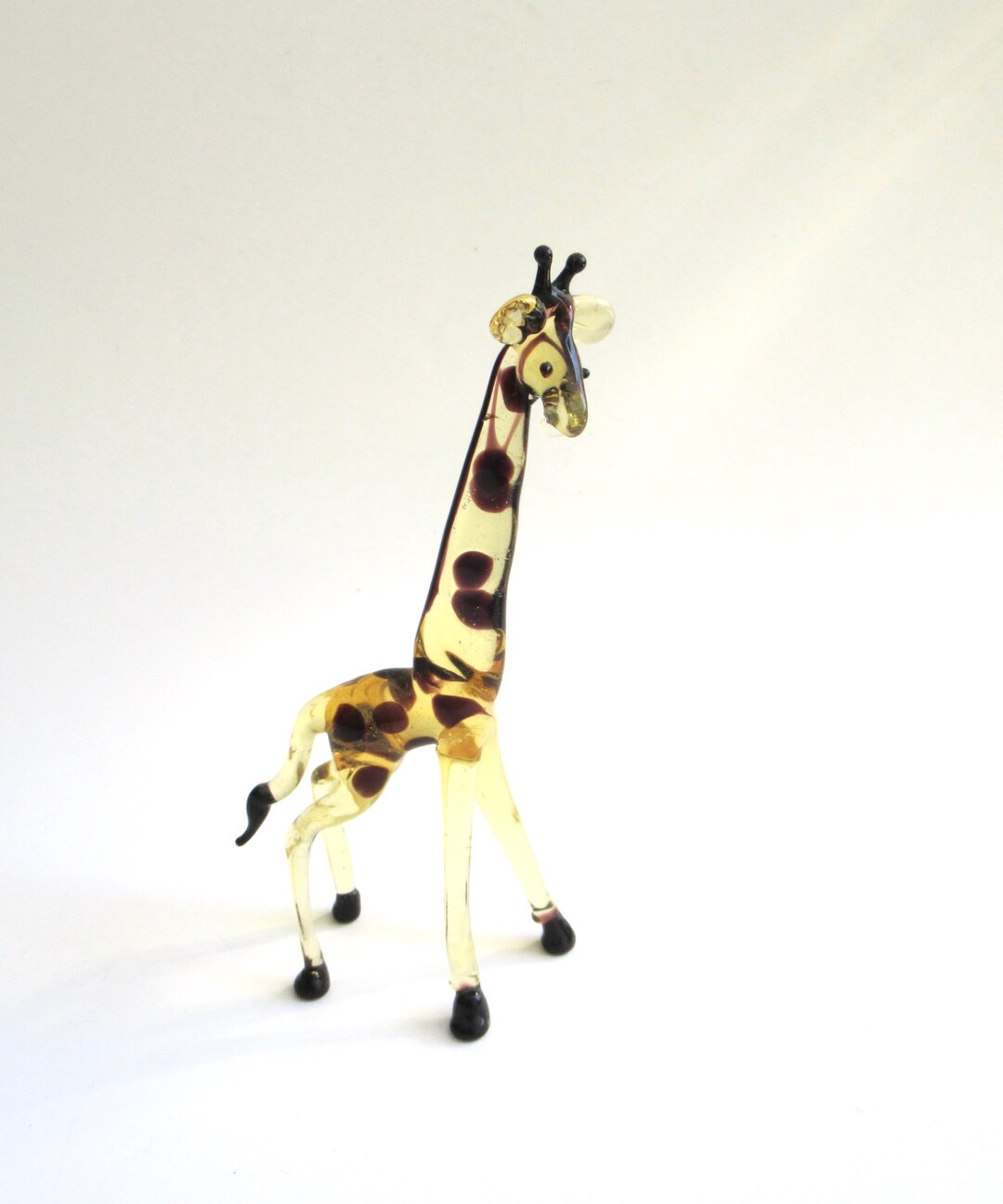 Italian Handmade Glass Giraffe ... Petite Giraffe Figurine ... Glass ...