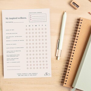 My Inspired Wellness | Printable Weekly Self-care Check-list | for ...