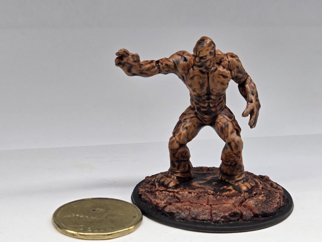 Clay Golem, Pathfinder, Pro Painted, Wizkids - Etsy