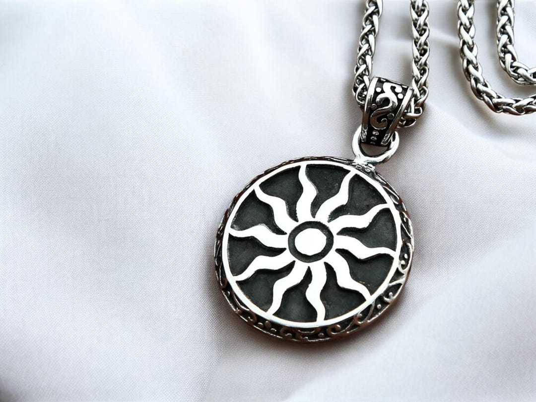 Apollo Sun God Pendant Necklace Stainless Steel Myth Amulet Jewelry - Etsy