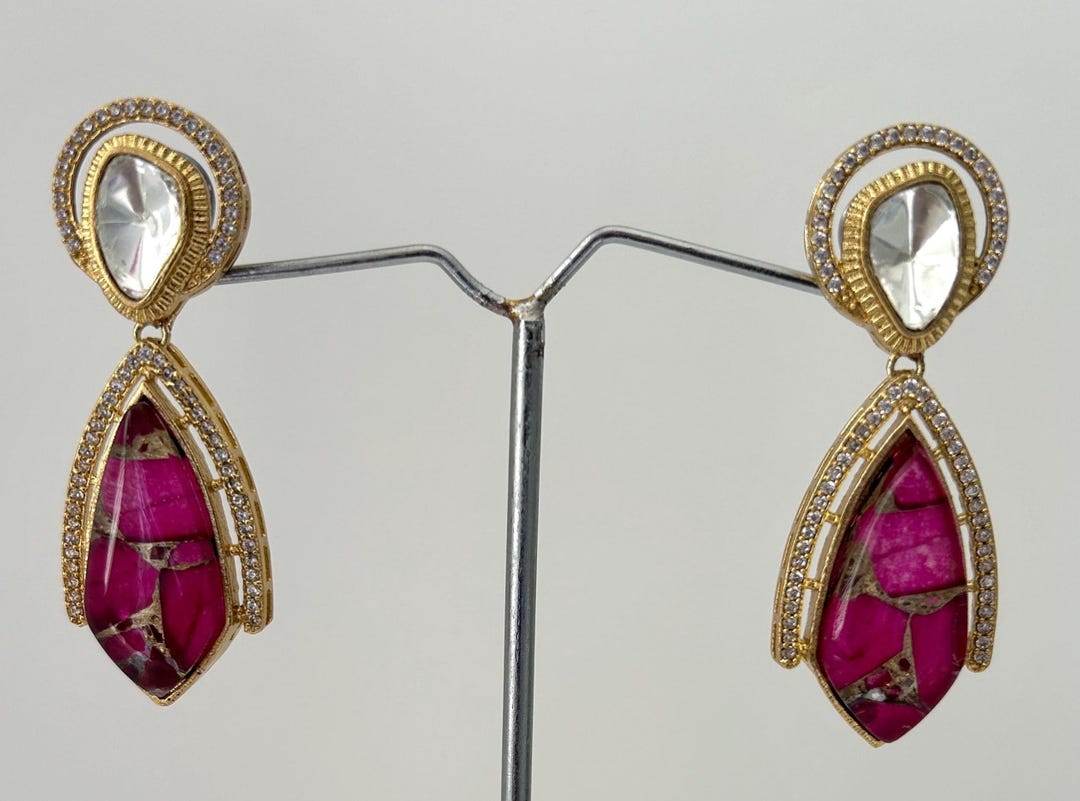 Sabyasachi Inspired Moissanite/monzonite Doublet Earrings: Celebrity ...