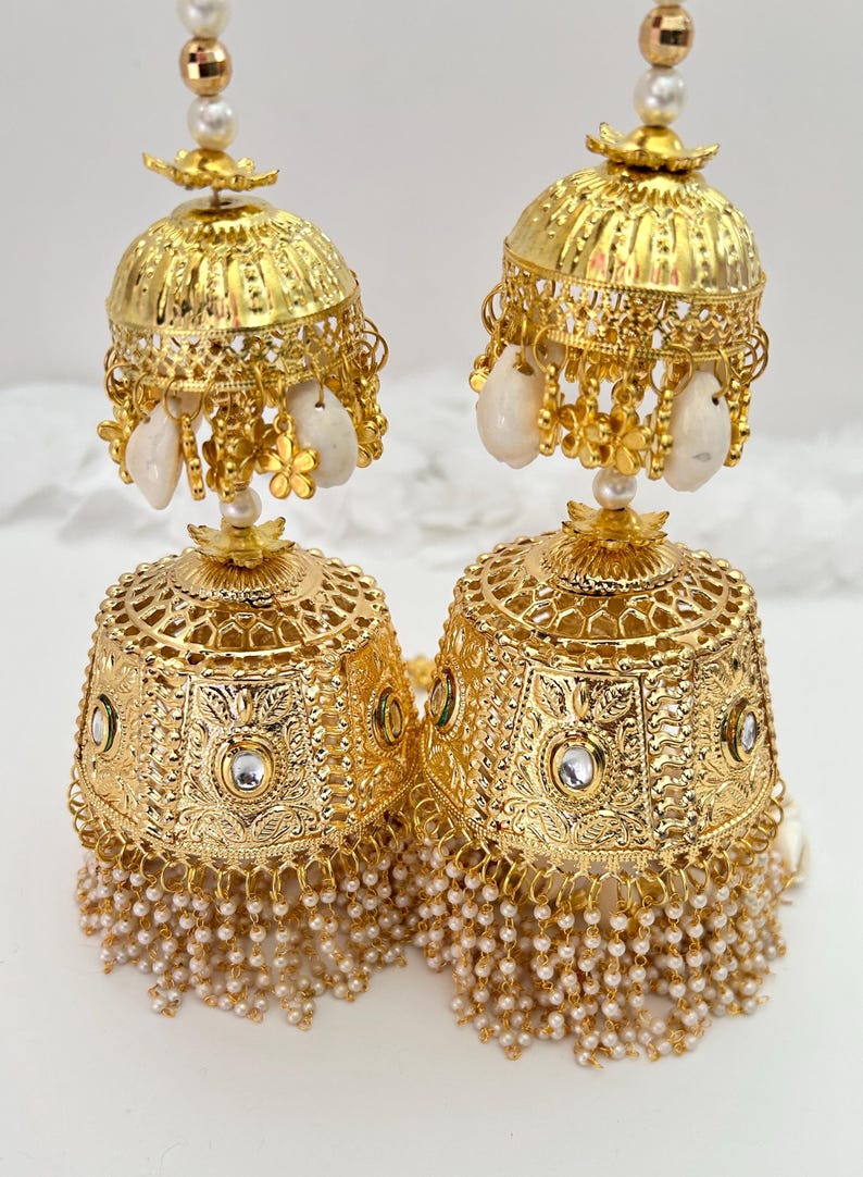 Punjabi/sikh Religious Wedding Kaleera: Golden Traditional Bridal ...