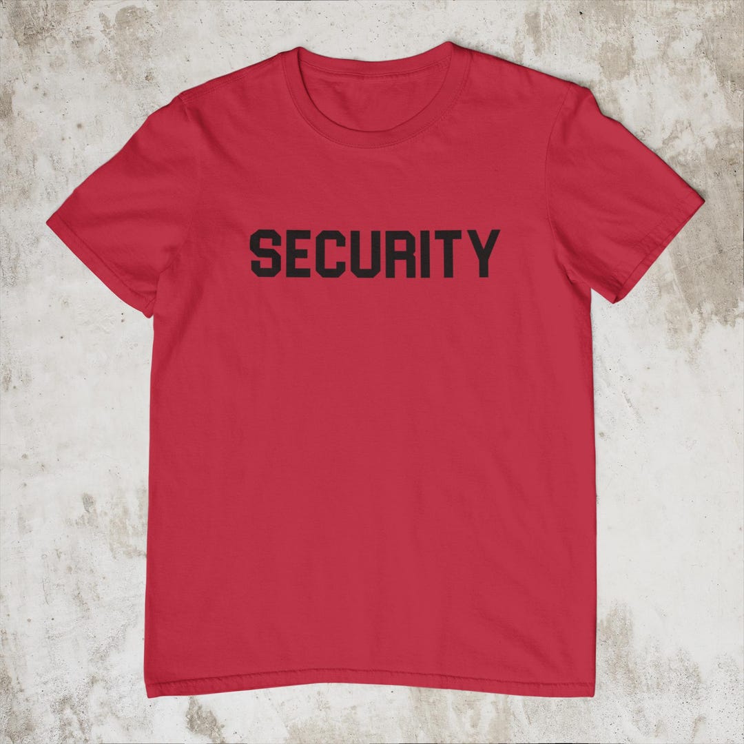 Security Uniform Shirt for Work Concerts Events Job Event Safety Guard ...