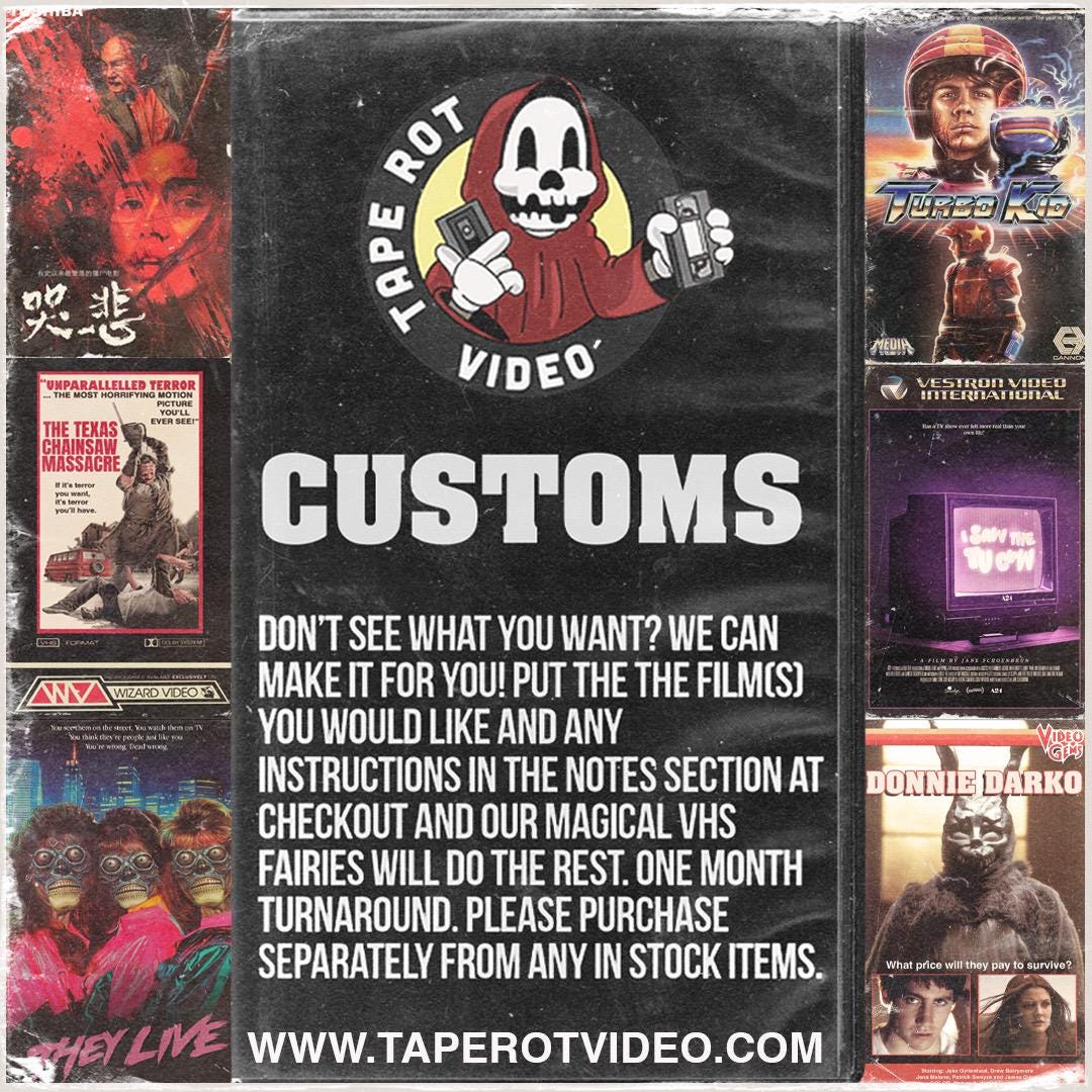 Custom VHS & Artwork - Etsy