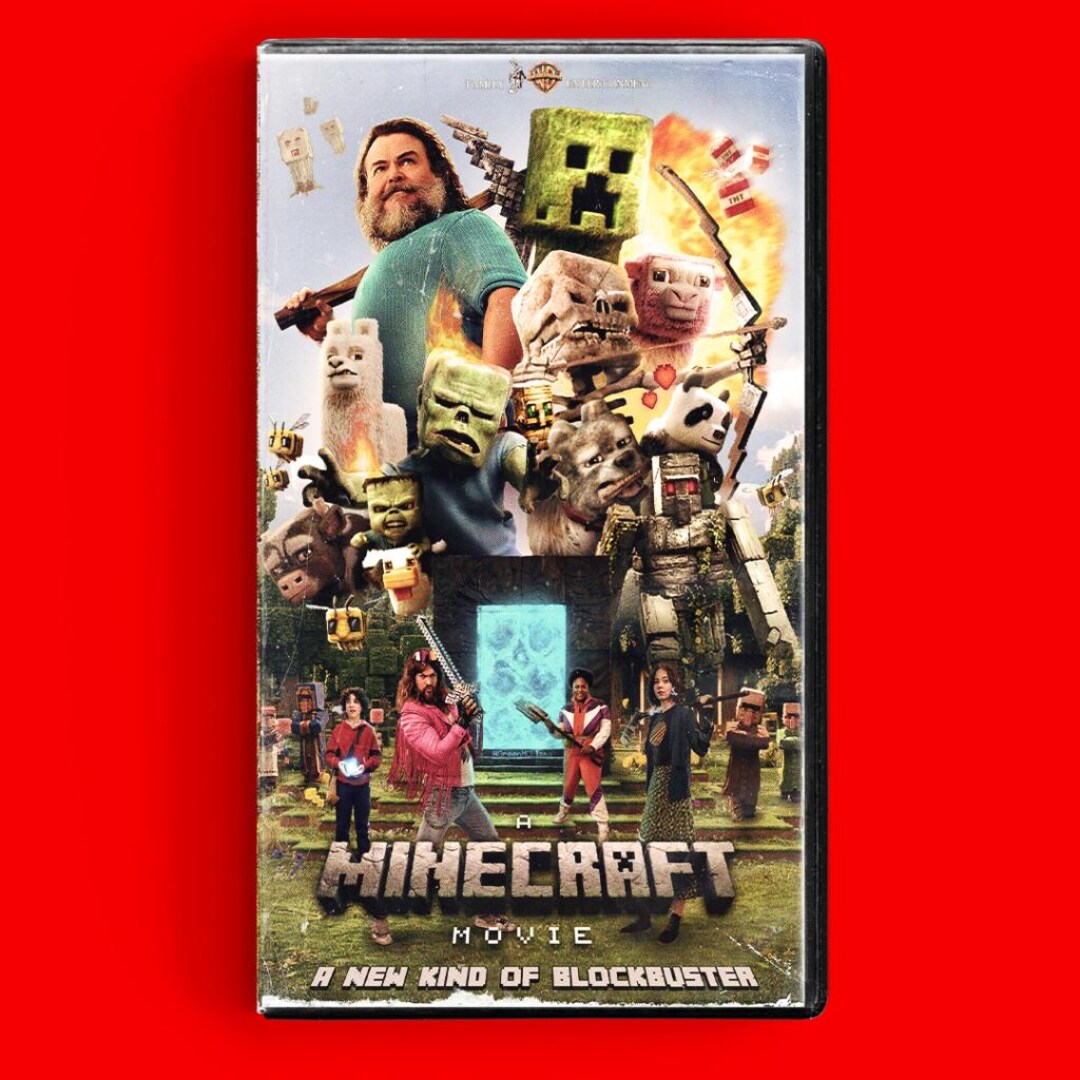 A Minecraft Movie Custom VHS Jack Black - Etsy Australia