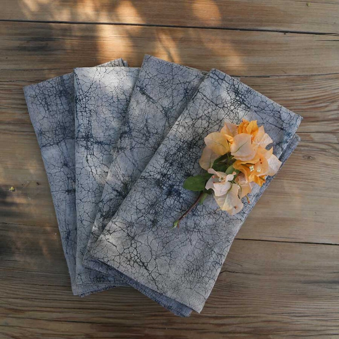 Textural off White Napkins / Marbled Sustainable Holiday Gift House ...
