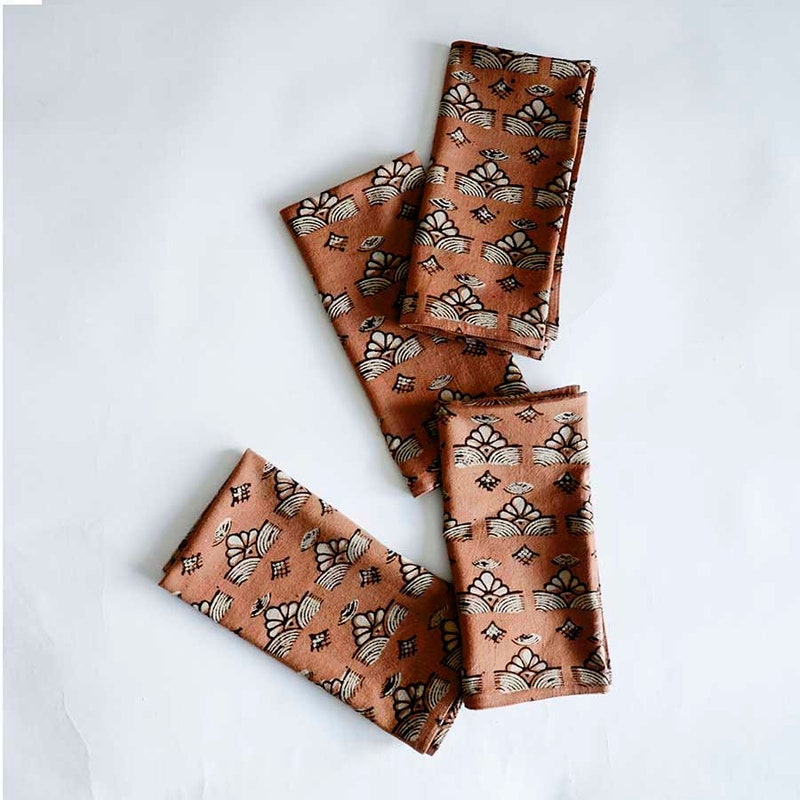Block Print Napkins - Etsy