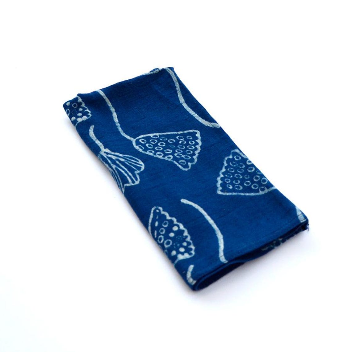 Blue and White Napkins, Indigo Floral Print NAPKIN SAMPLE Sale - LANA ...