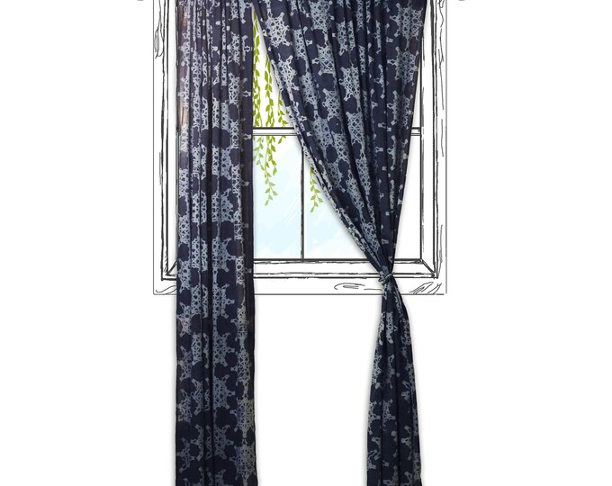 ON SALE 20% OFF. Now 36 Dollars. Glass Window Indigo Blue - Etsy