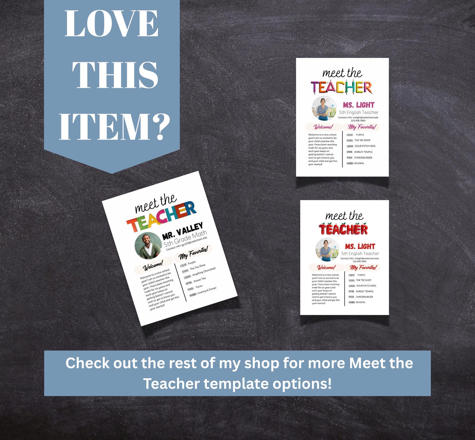 Editable Meet the Teacher Template: Retro Design, Canva (8.5x11 in ...
