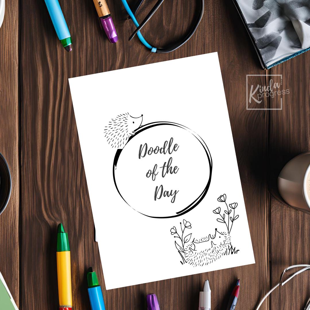 March Hedgehog Printable Journal Bundle: Mood & Habit Tracker (A5 ...